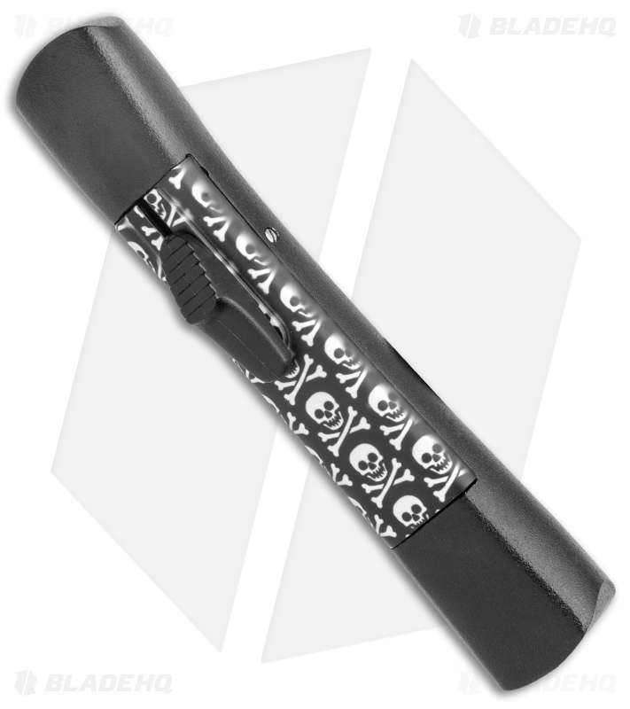 AKC Concord OTF Automatic Knife Jolly Roger (3.25" Satin Flat) - Blade HQ