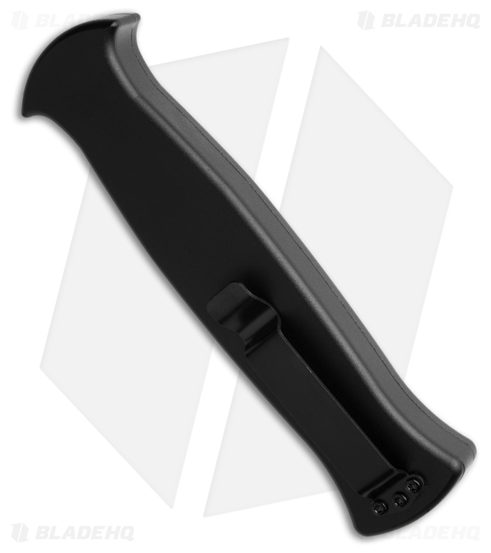 AKC EVO R OTF Knife Black Aluminum Spear Point Satin AUS-8