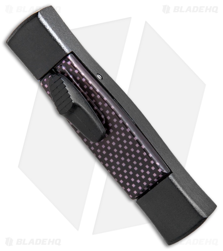 AKC Minion Concord | OTF Automatic Knife | Black/Sim Carbon Fiber