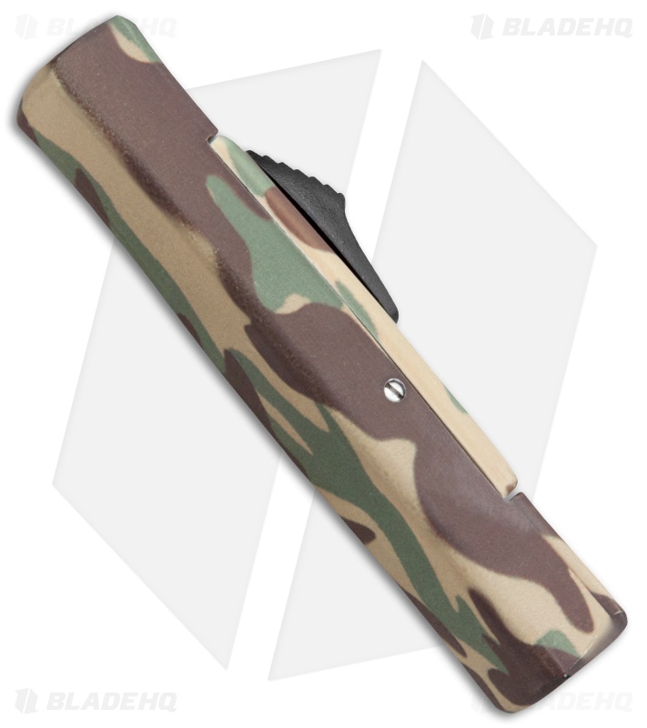 AKC Minion Concord OTF Automatic Knife Green Camo (2.3" Gold) - Blade HQ