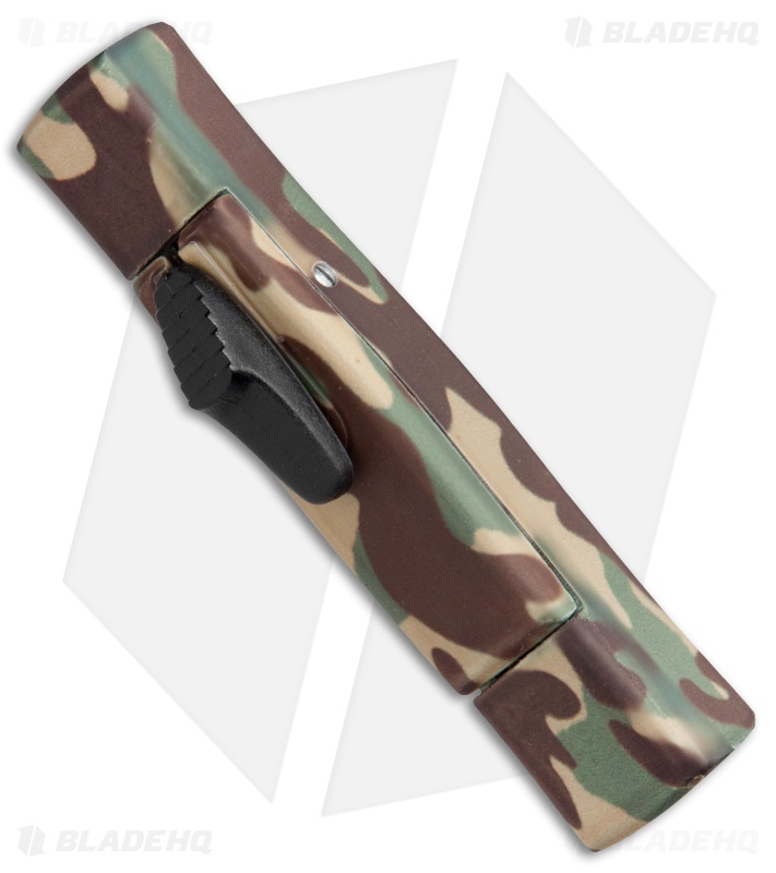 AKC Minion Concord OTF Automatic Knife Green Camo (2.3" Gold) - Blade HQ