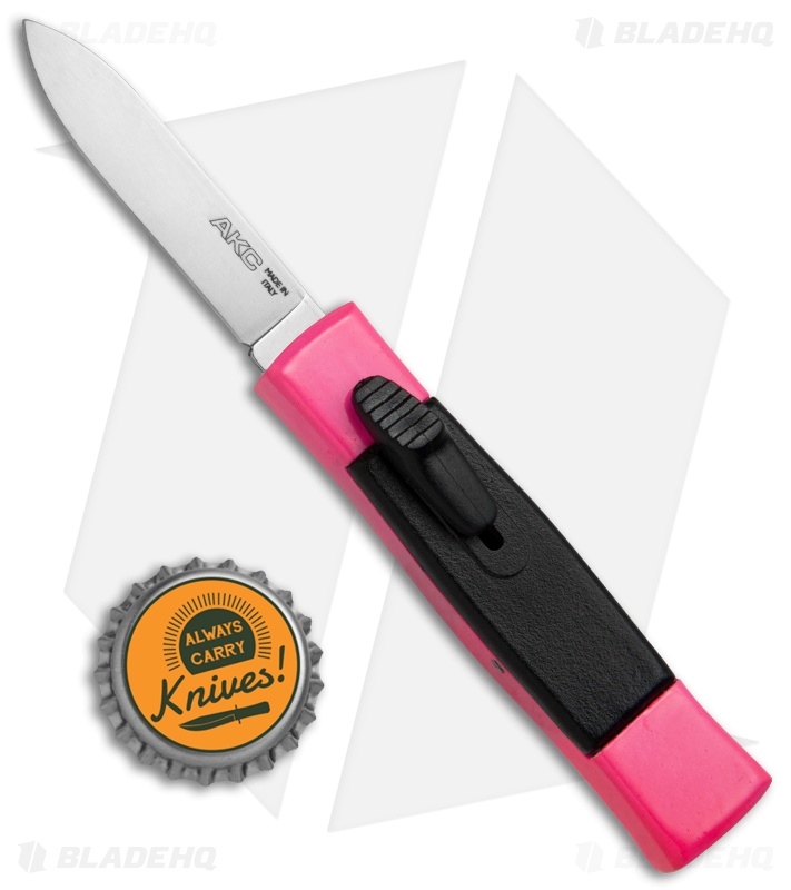 AKC Minion Concord OTF Automatic Knife Hot Pink (2.3" Satin) - Blade HQ