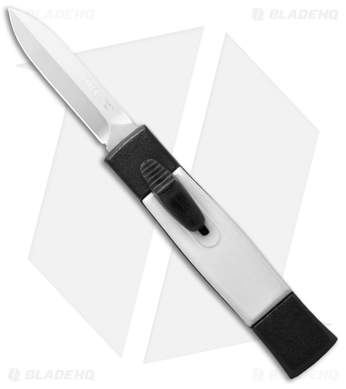 AKC Minion Concord Dagger OTF Automatic Knife Black/White (2.3" Satin ...