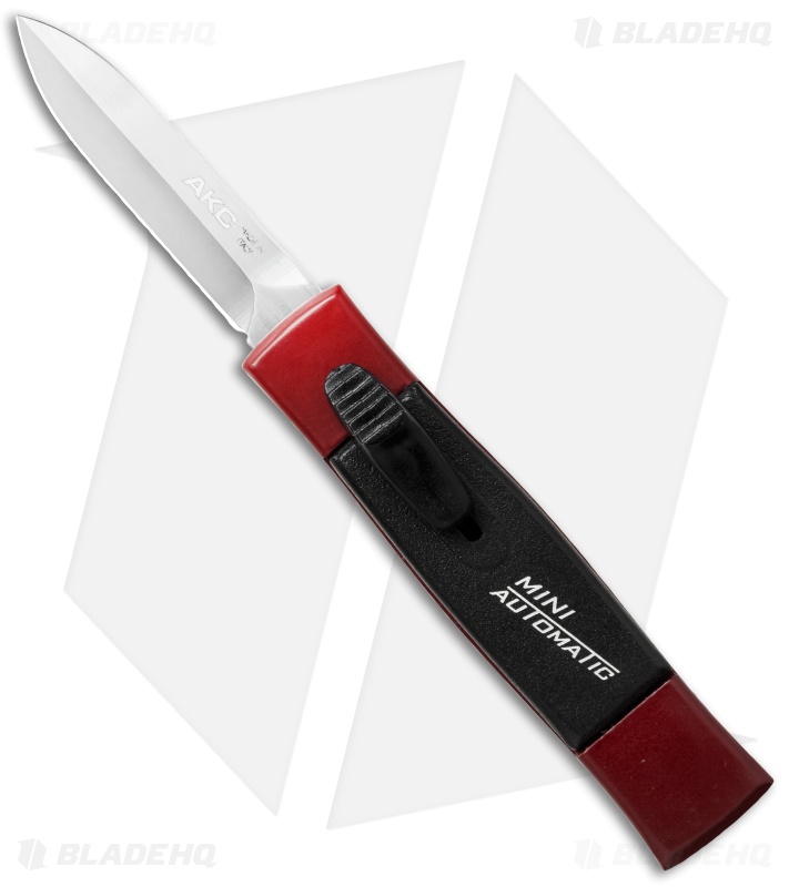 AKC Minion Concord OTF Automatic Knife Red/Black (2.3" Satin) - Blade HQ