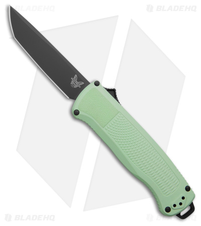 Benchmade Shootout OTF Knife Sea Foam Green/Black - Blade HQ