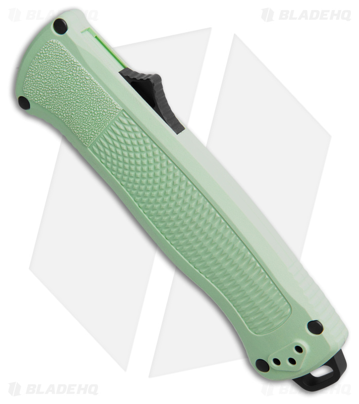 Benchmade Shootout OTF Knife Sea Foam Green/Black - Blade HQ