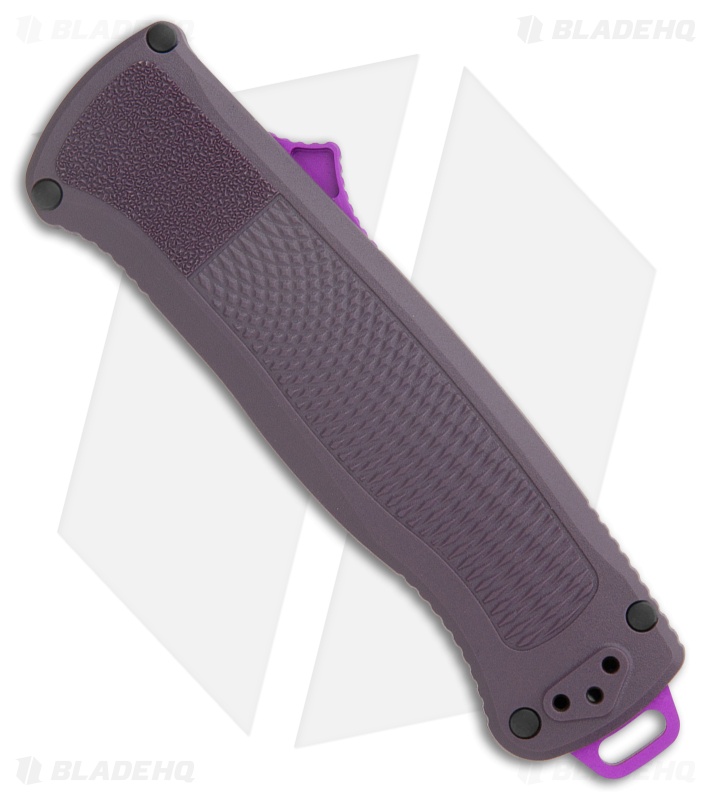 Benchmade Shootout D/A OTF Automatic Knife Purple + Gray