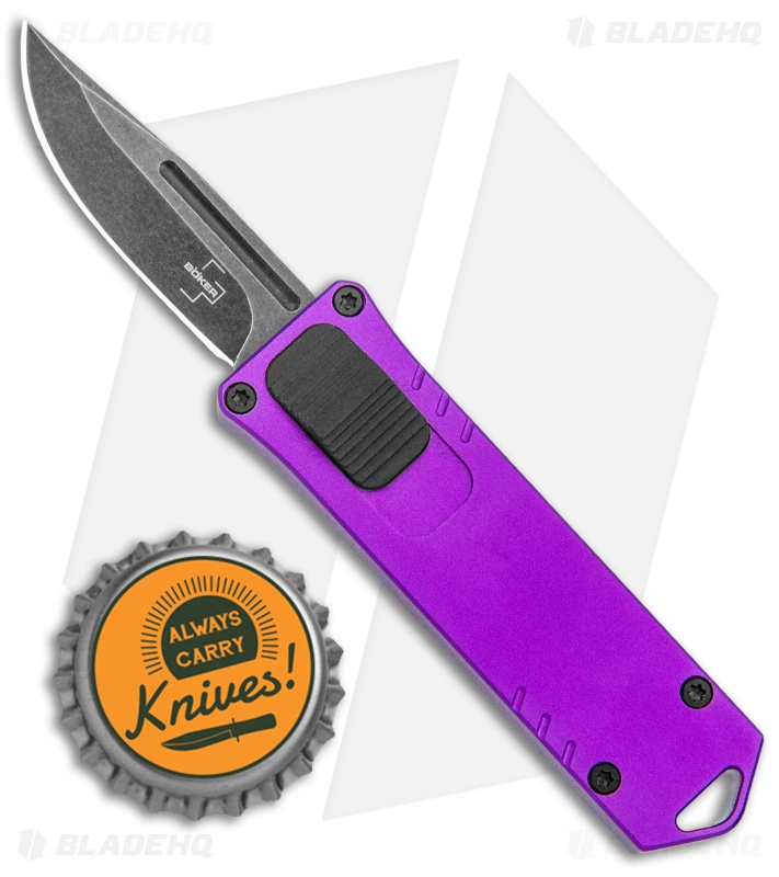 Boker Plus USB OTF Automatic Knife Purple Aluminum | Blade HQ