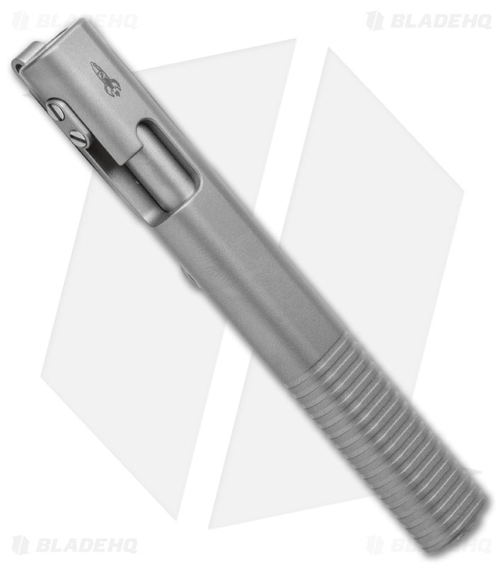 D Rocket Designs Oval V2 Pen Shorty | Gray Ti - Blade HQ