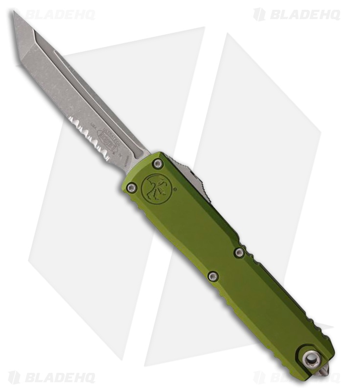 Microtech Ultratech Gen IV T/E OTF Knife | OD Green | Apoc Serr