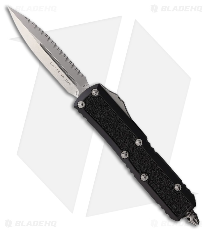 Microtech Daytona D/E OTF Knife Black Aluminum SW Full Serr