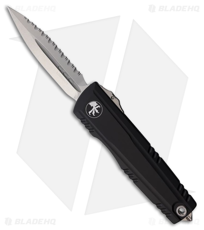 Microtech Luminary D/E OTF Knife Black Aluminum SW Full Serr