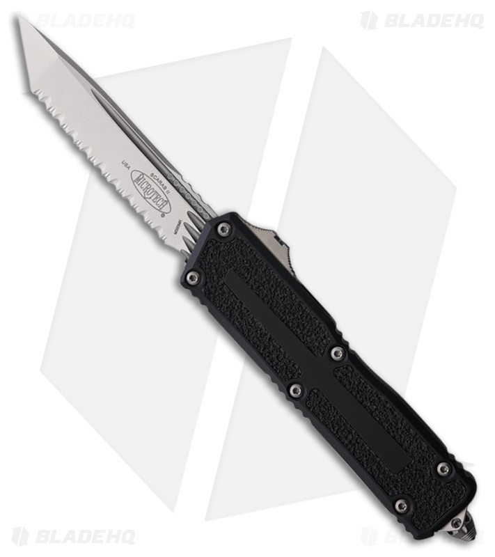Microtech Scarab II Gen III T/E OTF Knife Black Al SW FS