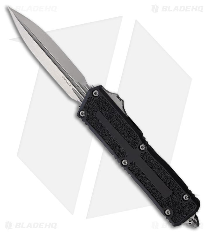 Microtech Scarab II Gen III D/E OTF Knife Black Al Stonewash