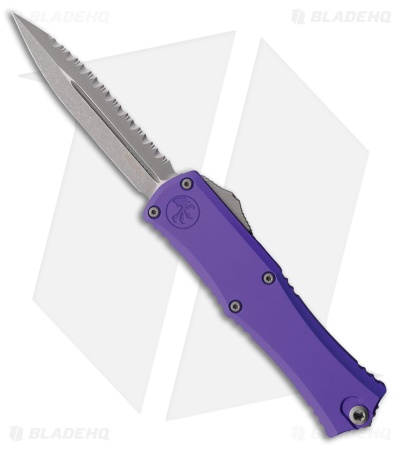 Microtech Hera II Mini OTF Purple Al D/E Apoc Full Serr