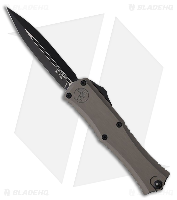 Microtech Hera II Mini OTF Knife Natural Clear Al D/E Black