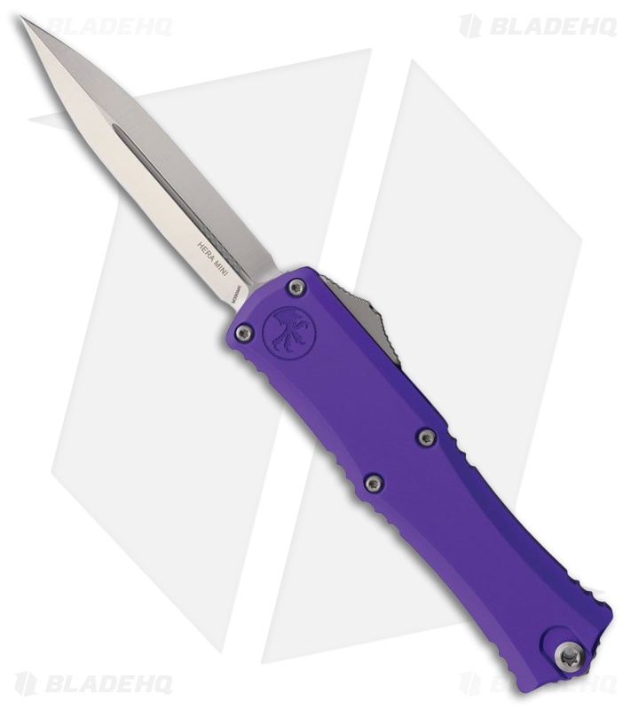 Microtech Hera II Mini OTF Purple Al D/E Satin Bohler M390MK