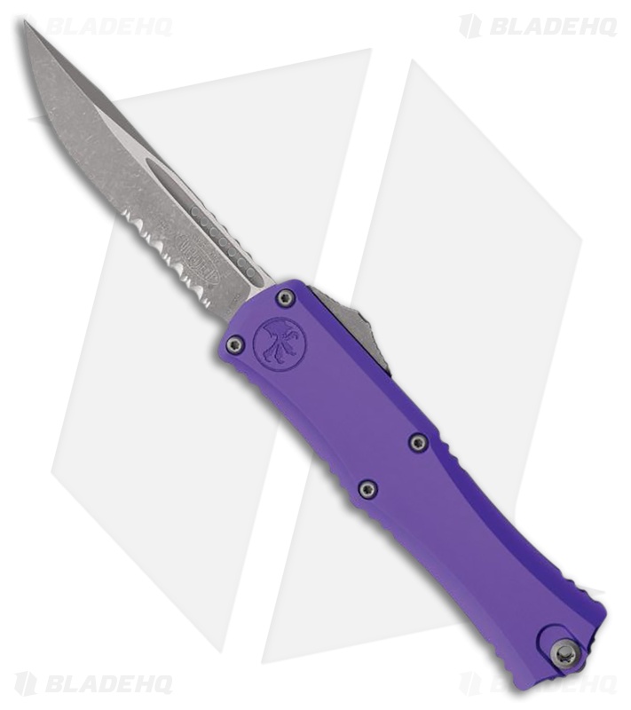 Microtech Hera II Mini S/E OTF Knife Purple Al Apoc Serr