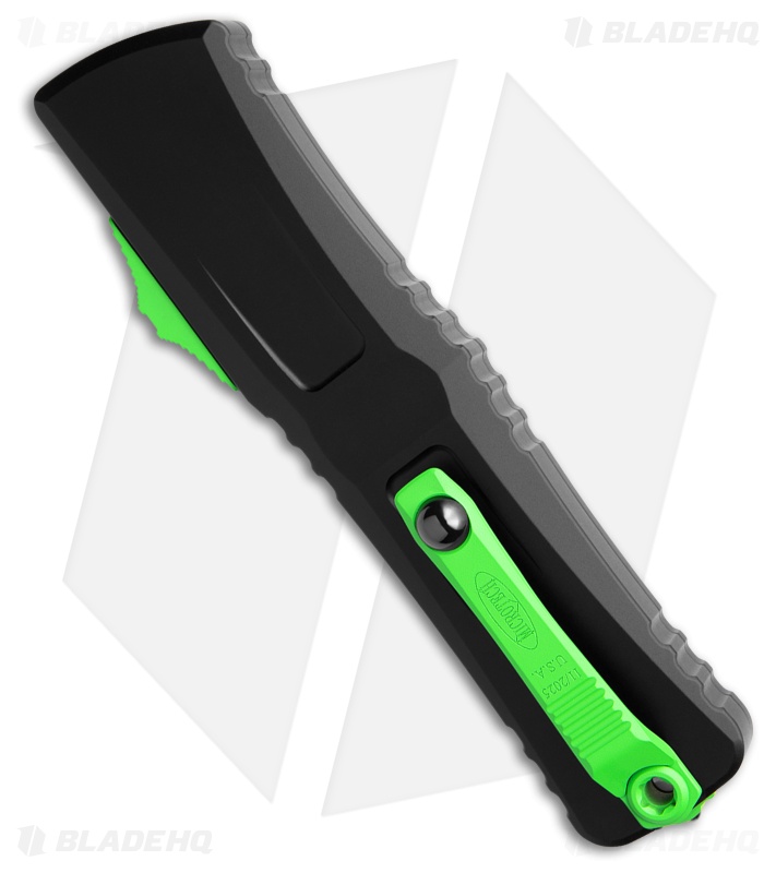 Microtech Combat Troodon - OTF Automatic Knife | Black/Green + S/E Green