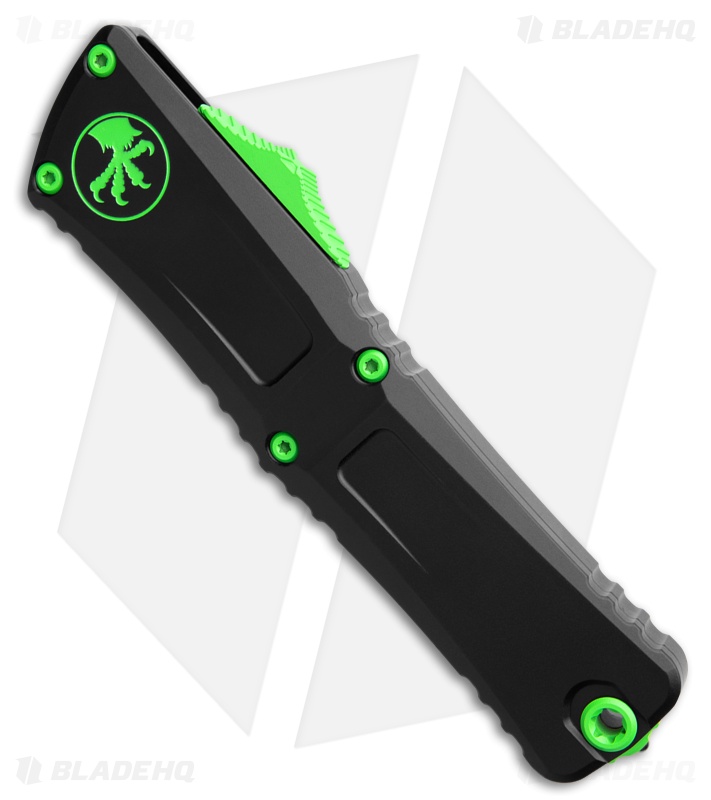 Microtech Combat Troodon - OTF Automatic Knife | Black/Green + S/E Green