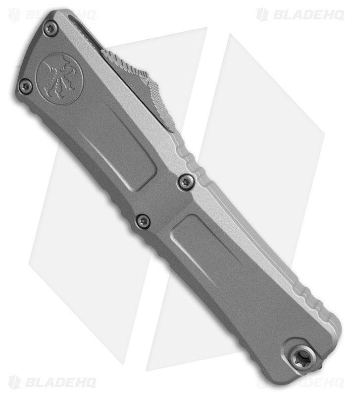 Microtech Combat Troodon OTF Knife Gray Al Gray Full Serr