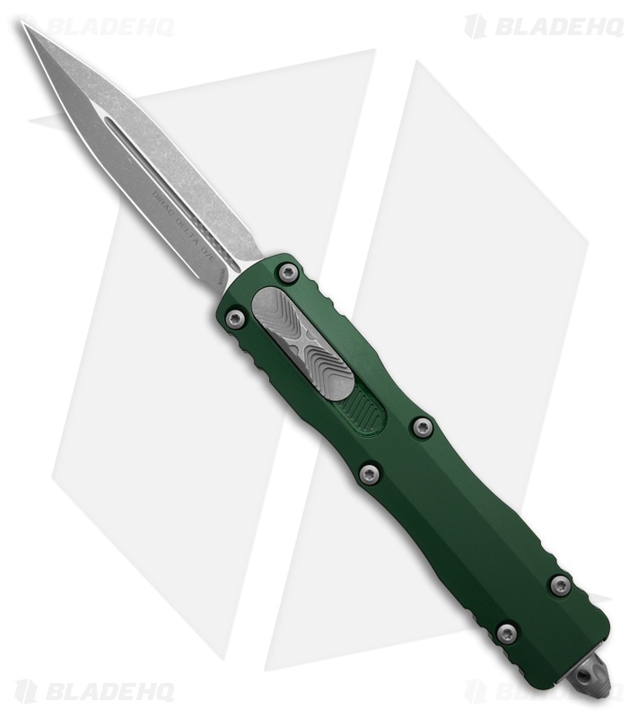 Microtech Dirac Delta D/E OTF Knife Emerald Green - Blade HQ