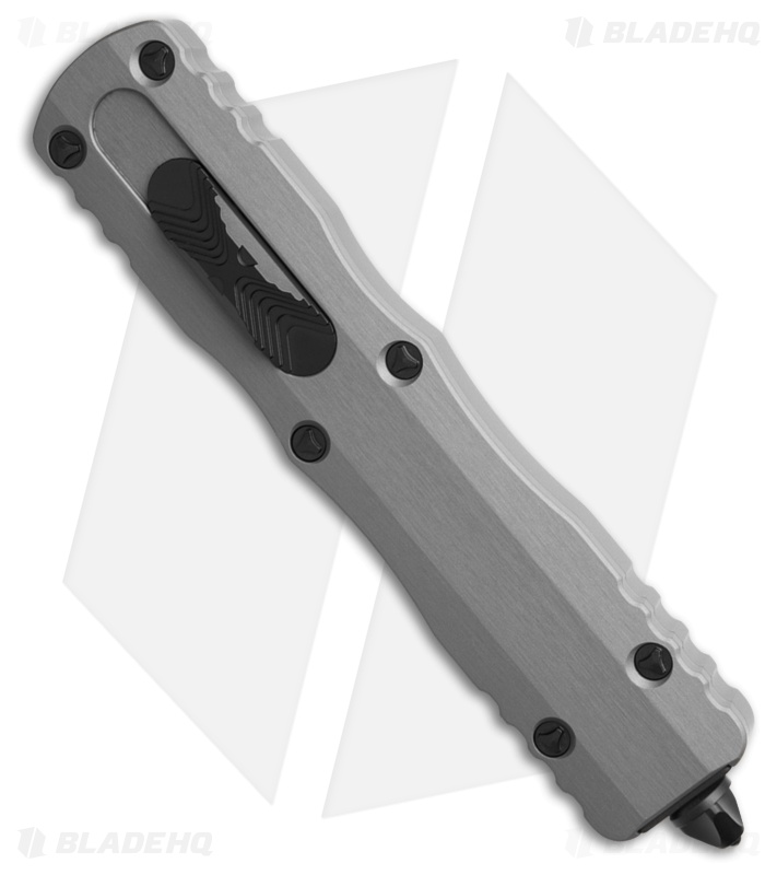 Microtech Dirac Delta D/E OTF Knife Natural Clear Al (3.75" Black Serr) - Blade HQ