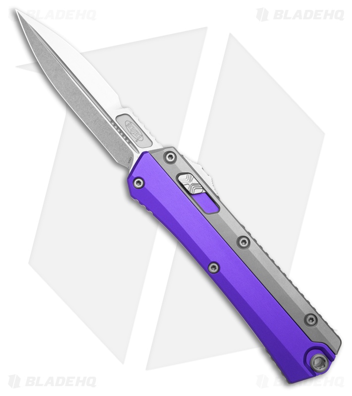 Microtech Glykon D/E OTF Knife Purple Al/Titanium SW