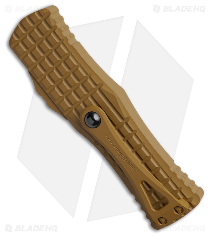Microtech Hera D/E OTF Knife Tan Cerakote RAL-8000 Frag Aluminum (3.1 ...