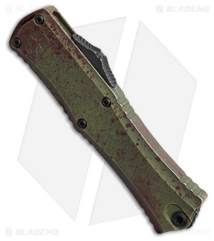 Microtech Hera II Mini OTF Knife OD Green Aluminum S/E Black