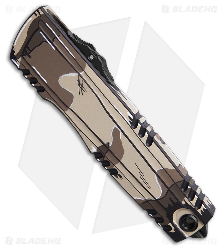 Microtech Luminary D/E OTF Knife Desert Camo Comic Strip