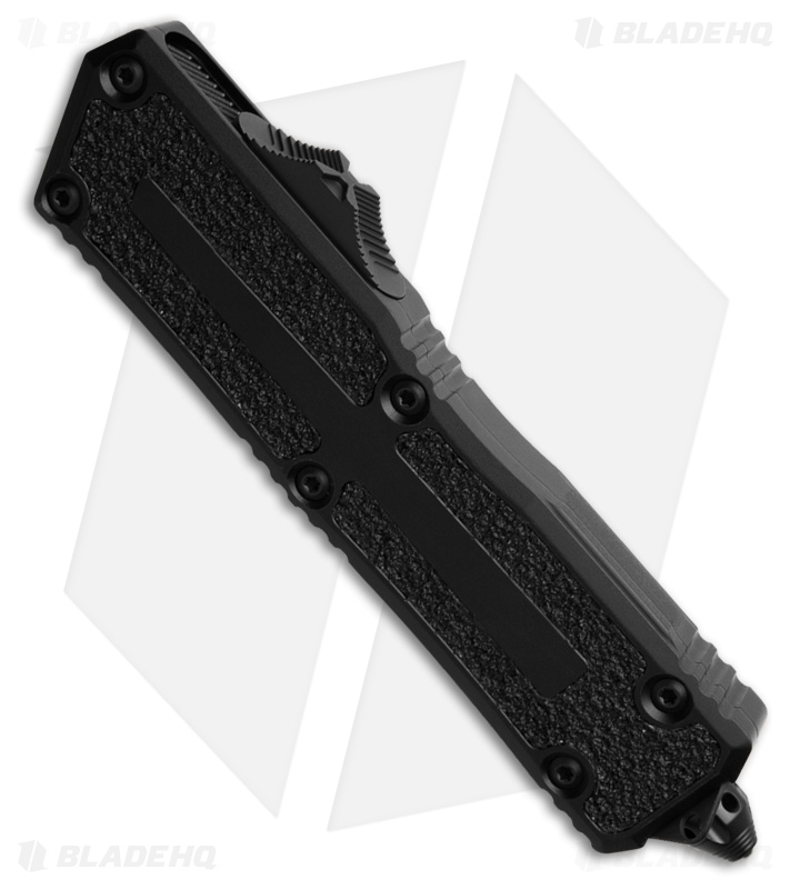 Microtech Scarab II OTF Knife Black Aluminum D/E Black