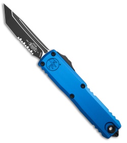 Microtech UTX-85 Tanto Gen IV OTF Automatic Knife Blue