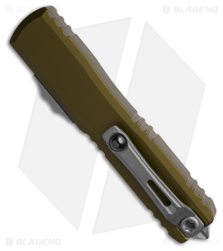 Microtech Ultratech D/E Gen IV Automatic Knife OD Green- Blade HQ