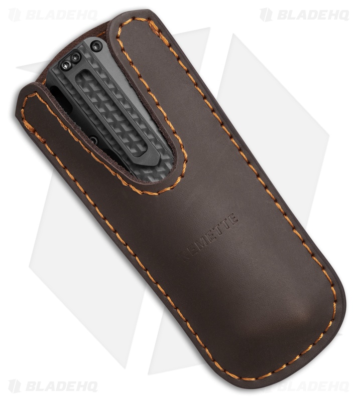 REMETTE RT-Leopard OTF Gravity Knife Blk Titanium/ Timascus Inlay