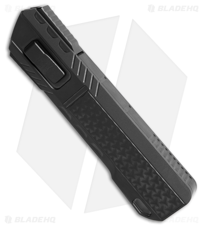 REMETTE RT-Leopard OTF Gravity Knife Blk Titanium/ Timascus Inlay