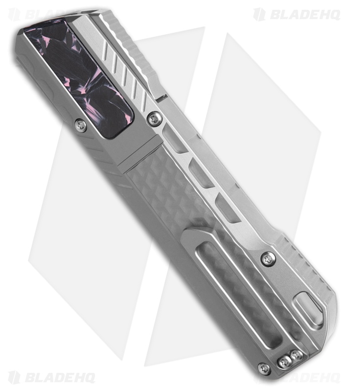 REMETTE RT-Leopard OTF Gravity Knife Titanium Blk/Purple CF