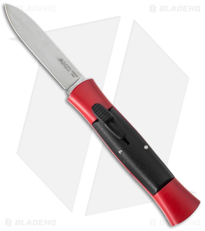 AKC Concord OTF Automatic Knife Red/Black (2.75" Satin Flat) - Blade HQ