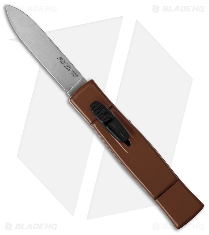AKC Minion Concord OTF Automatic Knife Coyote Brown (2.3" Satin Flat ...