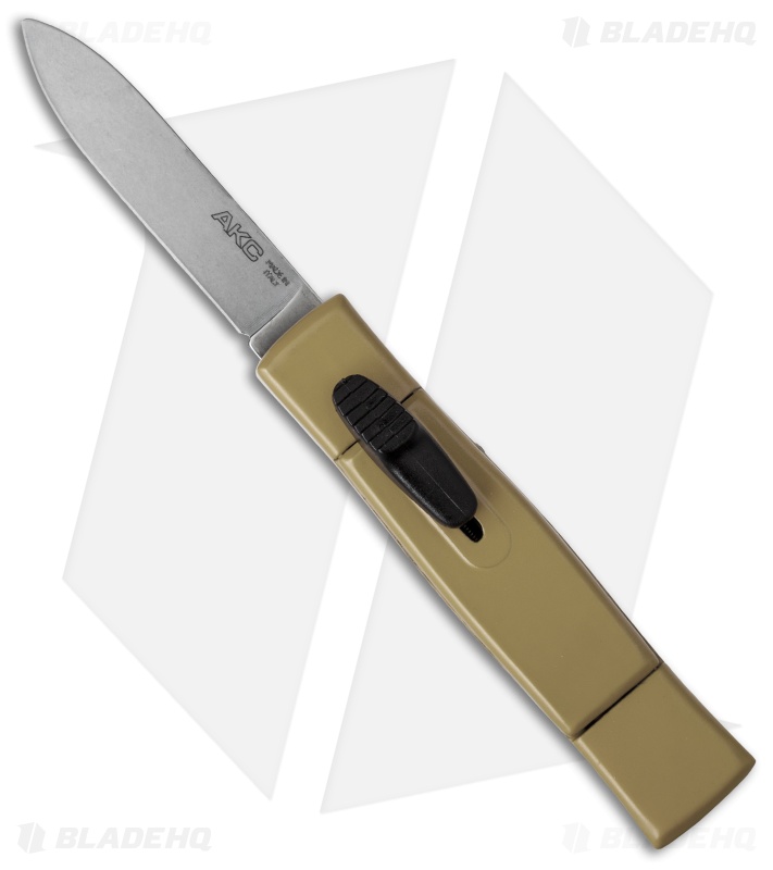 AKC Minion Concord OTF Automatic Knife Desert Tan (2.3" Satin Flat ...