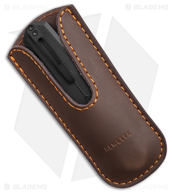 REMETTE RT-Swordfish Clip Point Knife Black Al/Copper CF Black SW