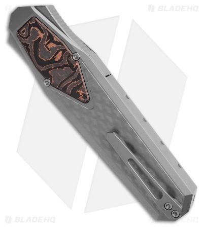 REMETTE RT-Swordfish Reverse Tanto Knife Gray Ti Copper CF