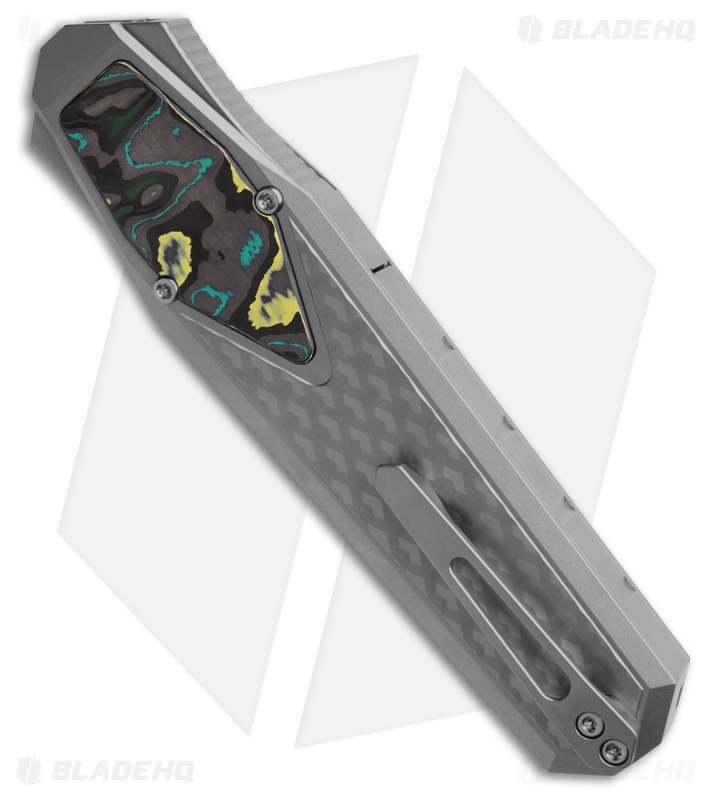 REMETTE RT-Swordfish Reverse Tanto Knife Ti Green/Black CF