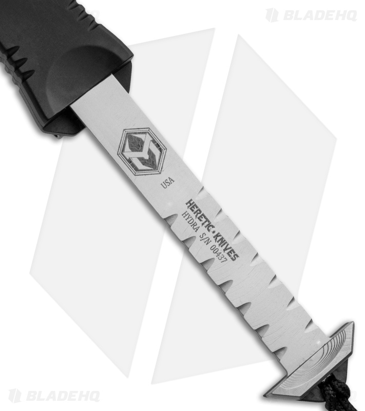 Heretic Knives Hydra OTF Automatic Knife Black Tanto (3.625" Stonewash ...