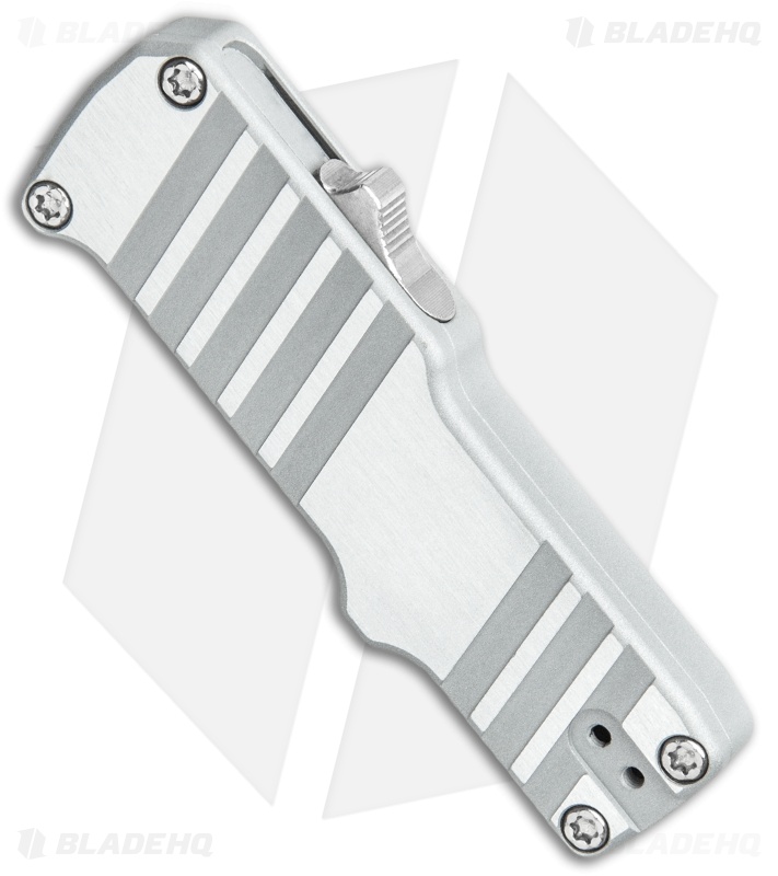 HK Micro Incursion OTF Automatic Knife Brushed Aluminum (1.9" Stonewash ...