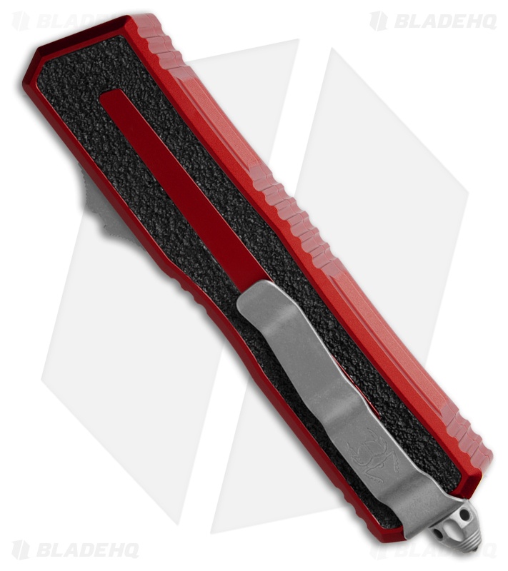 Microtech Scarab II OTF Knife Red Aluminum S/E Apocalyptic