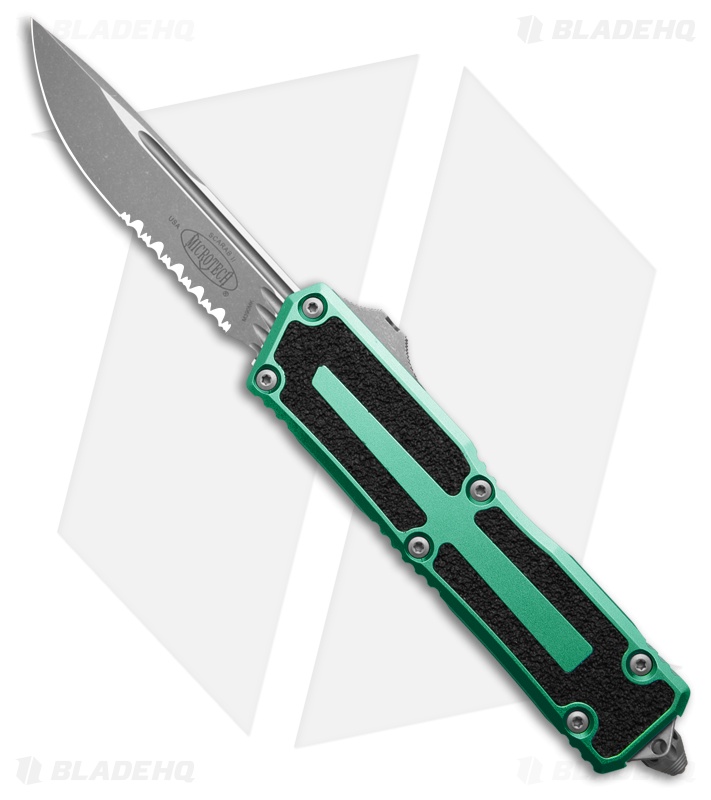 Microtech Scarab II OTF Turquoise Al S/E Apoc Serr