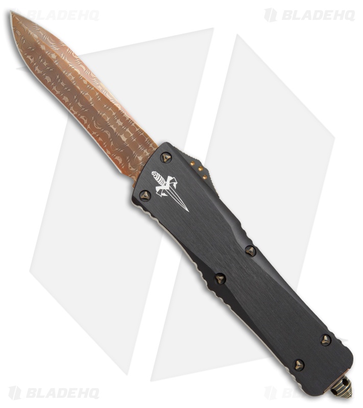 Marfione Custom Combat Troodon Recurve OTF Knife (Bronzed Razor Wire ...