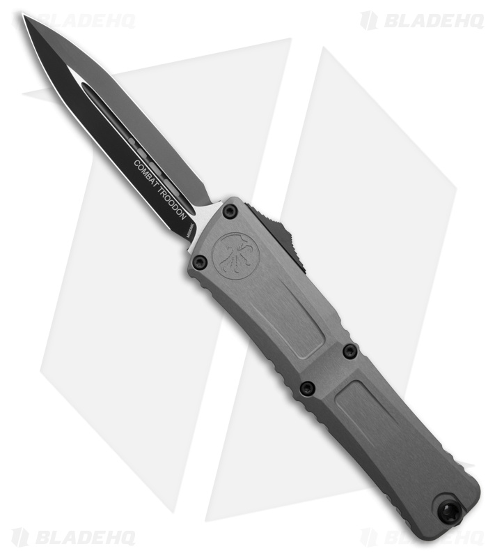 Microtech Combat Troodon OTF Knife Natural Clear Al Black
