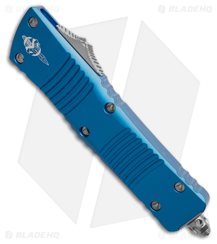 Microtech Combat Troodon Hellhound Razor Blue/SW - Blade HQ
